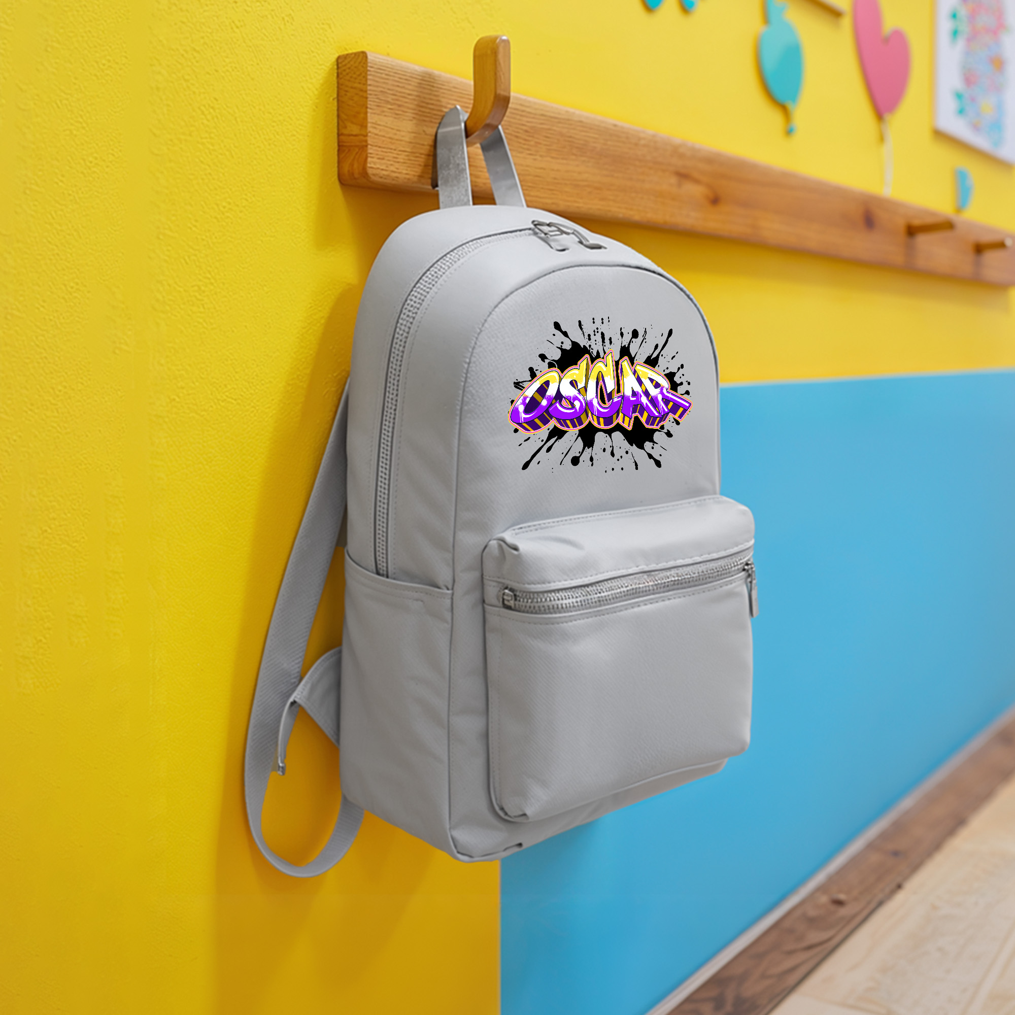 Custom Kids Mini Backpack Graffiti Name | Nursery Bag